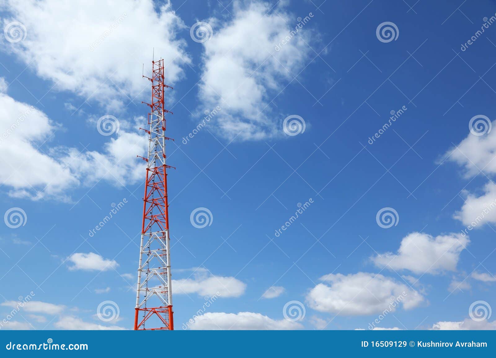 Aerial Mast in the Small Village Stock Image - Image of receiver ...