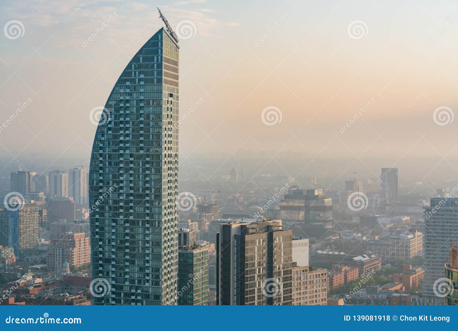 Aerial Morning View of the Toronto Downtown Editorial Stock Photo ...
