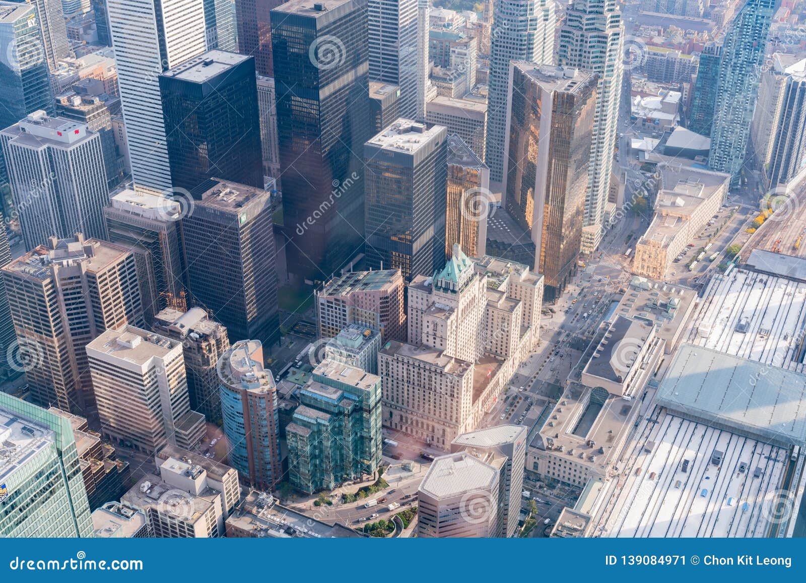Aerial Morning View of the Toronto Downtown Editorial Photo - Image of ...