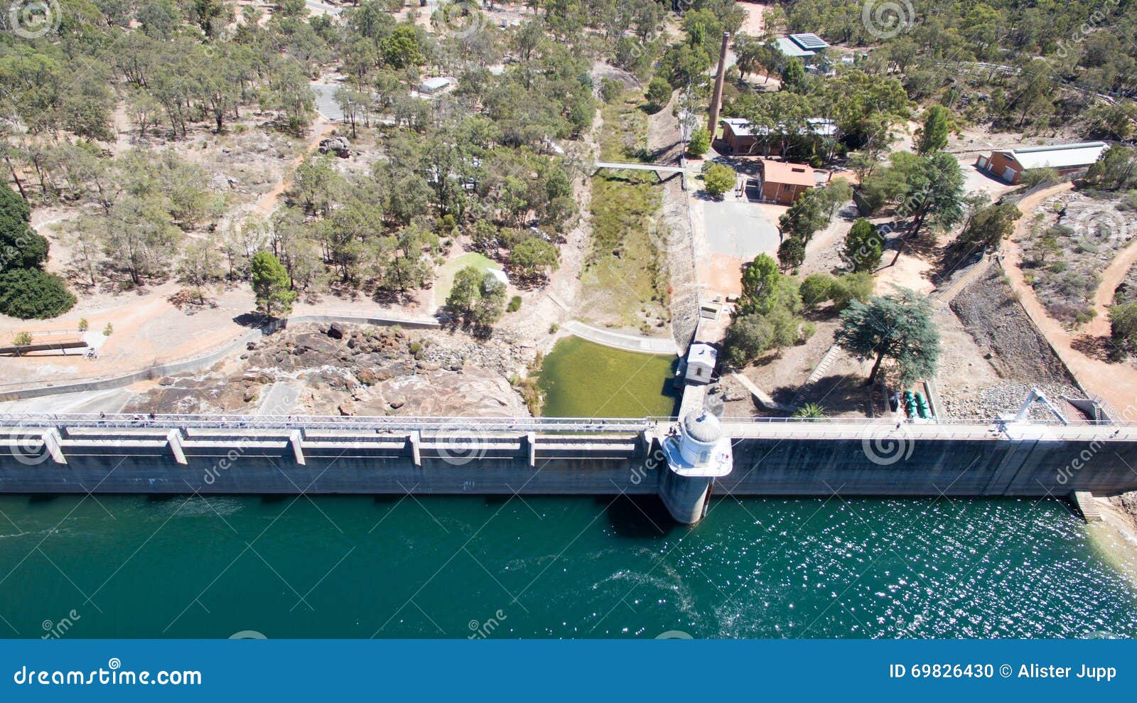 Aerial of Mundaring Weir stock photo. Image of western - 69826430