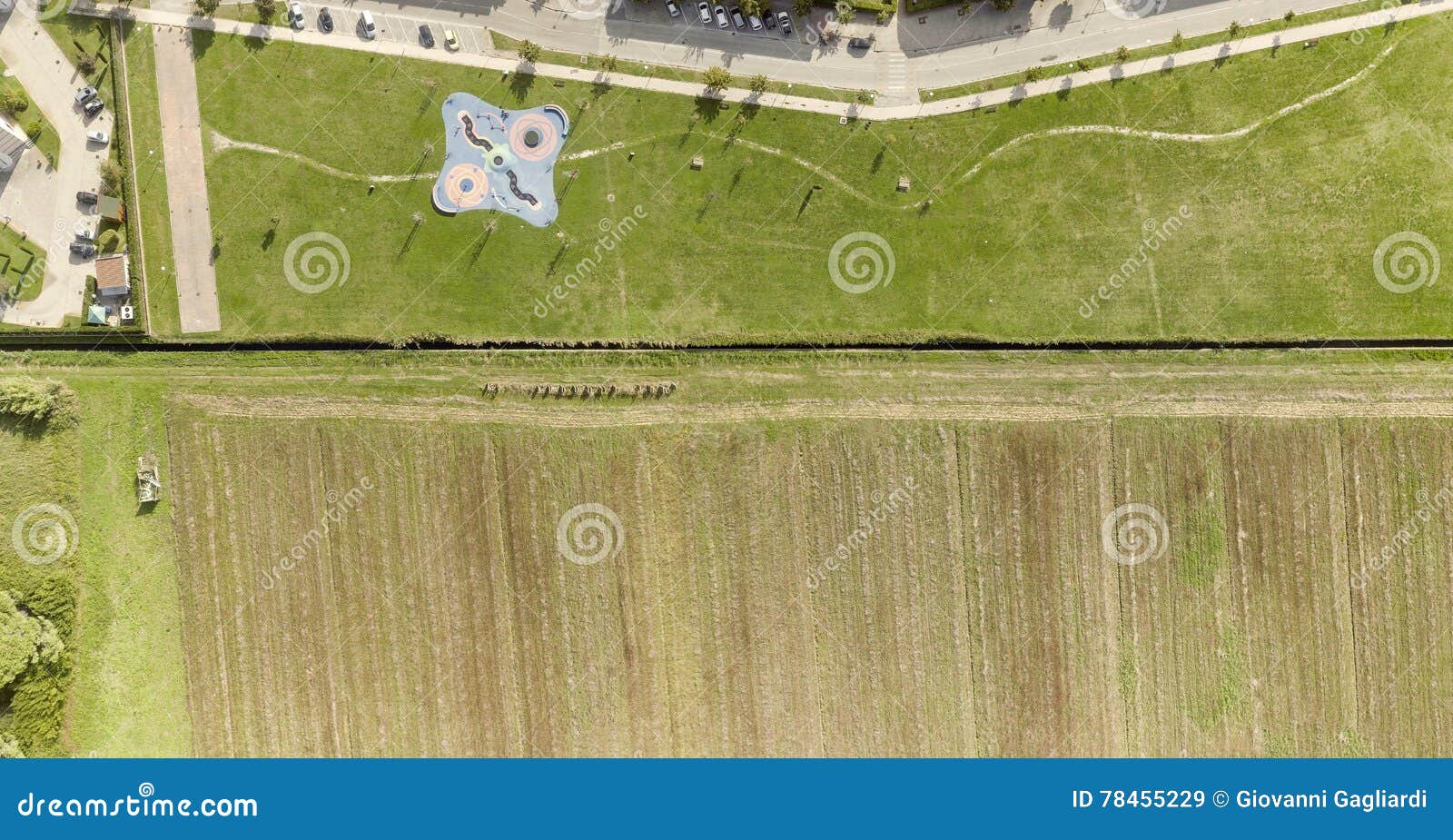 Aerial Overhead View of Playground Area Stock Image - Image of overhead ...
