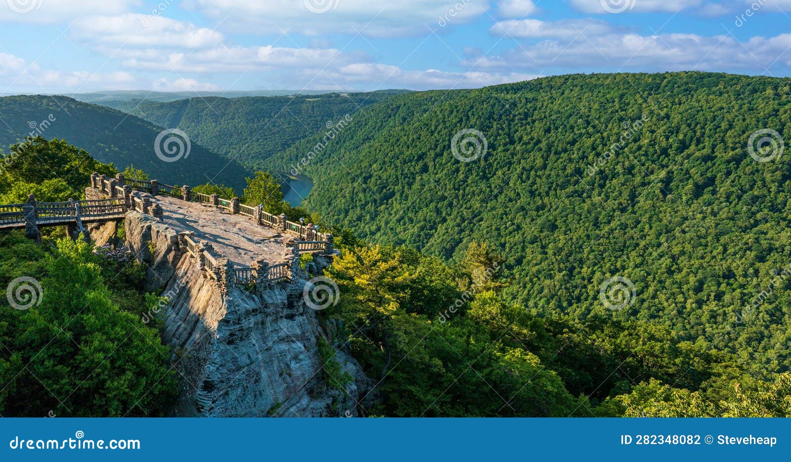 Aerial Panorama of Cheat River Gorge Stock Photo - Image of panorama ...