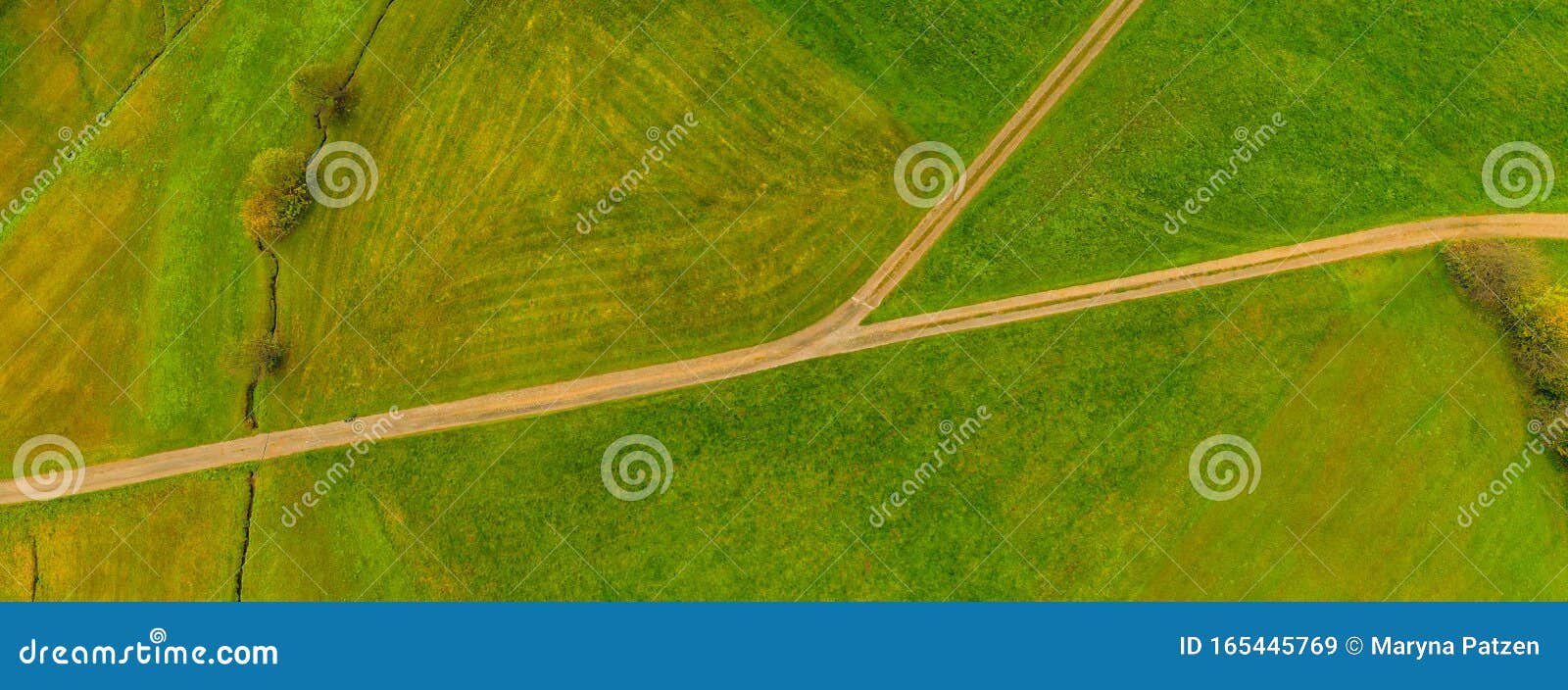 Aerial Panorama. Crossroads Stock Image - Image of vertical, crossroads ...
