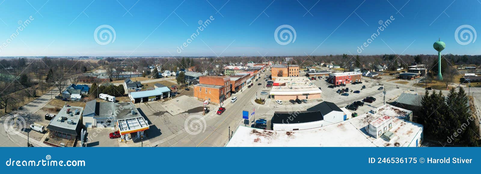 Aerial Panorama of Ridgetown, Ontario, Canada Editorial Image - Image ...