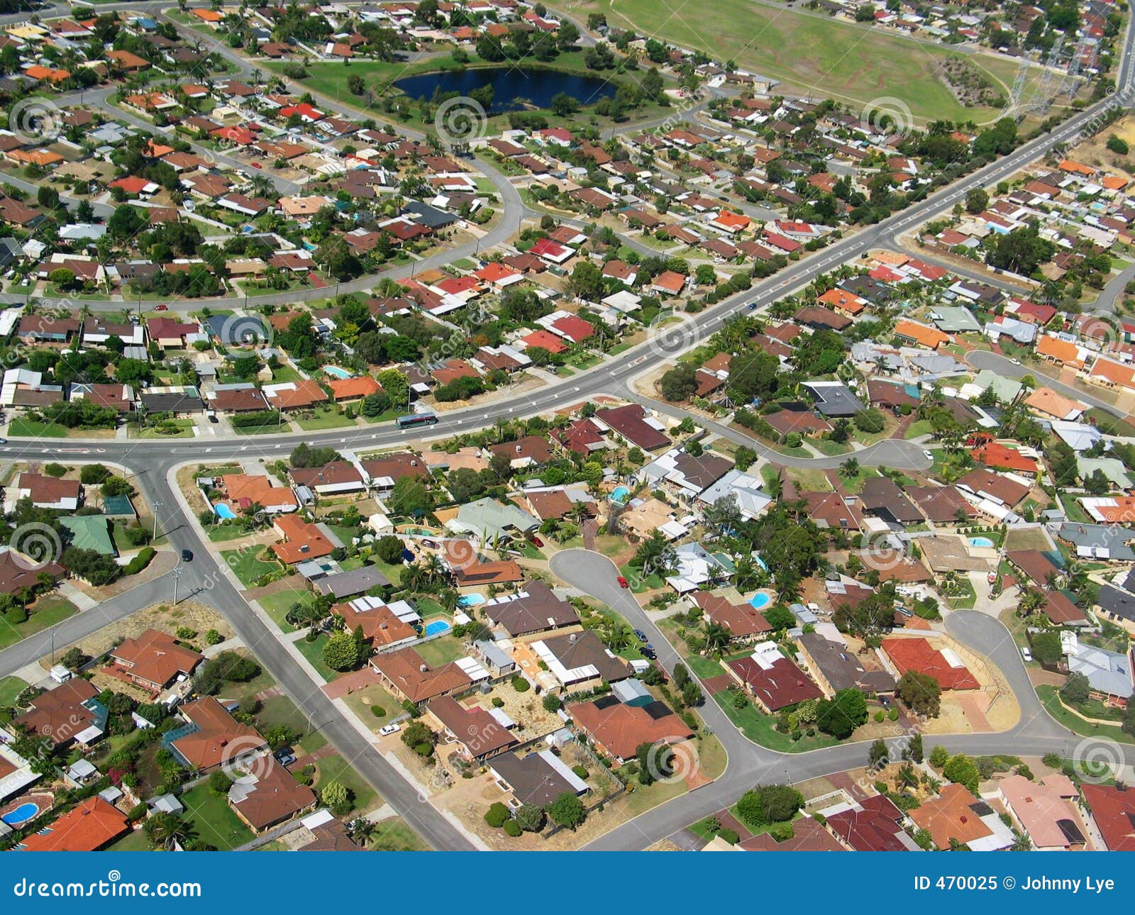 Aerial Photo 3 stock image. Image of settlement, houses - 470025