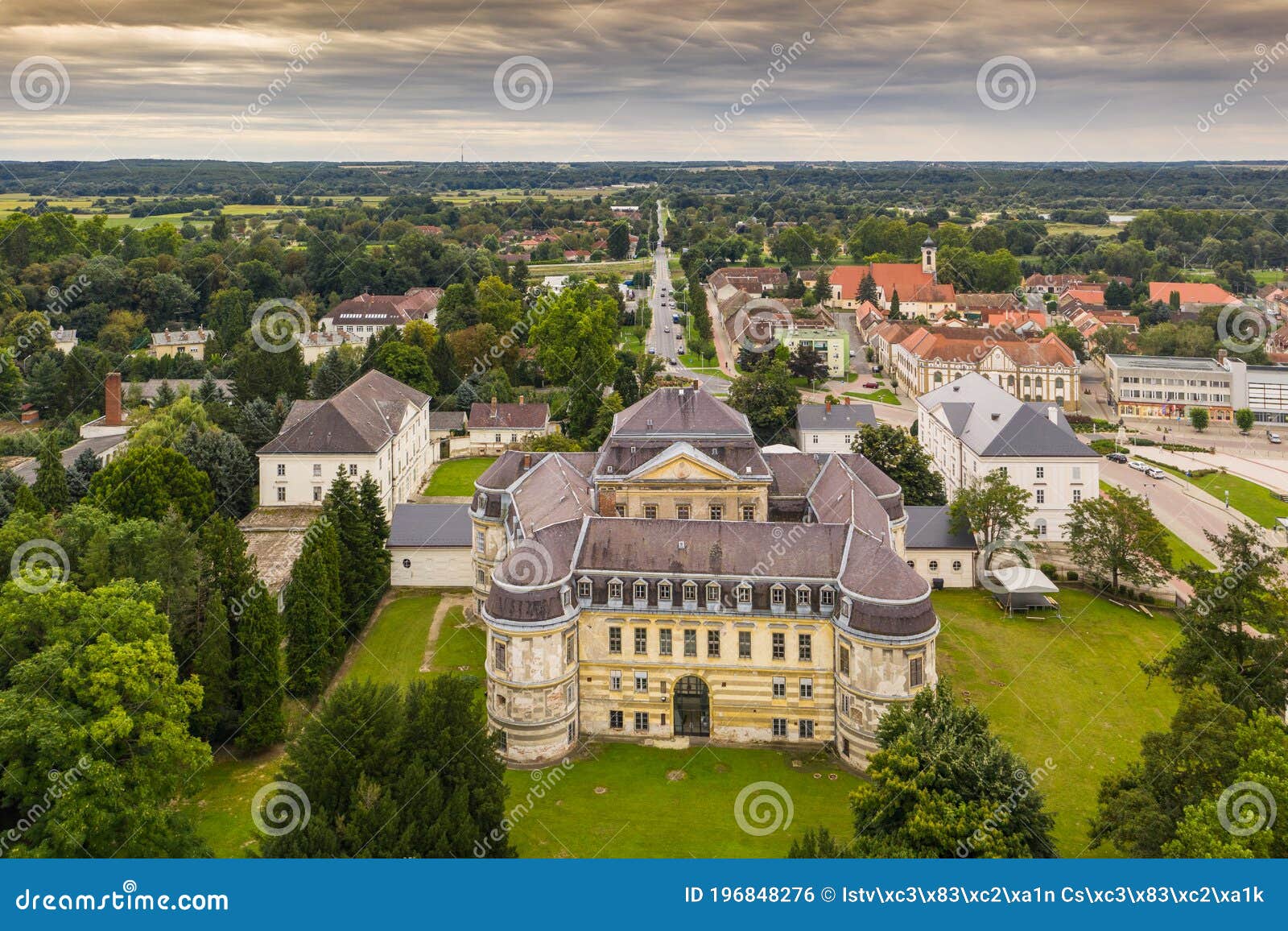 Aerial Photo of Batthyany Castle, Kormend Stock Photo - Image of europe ...