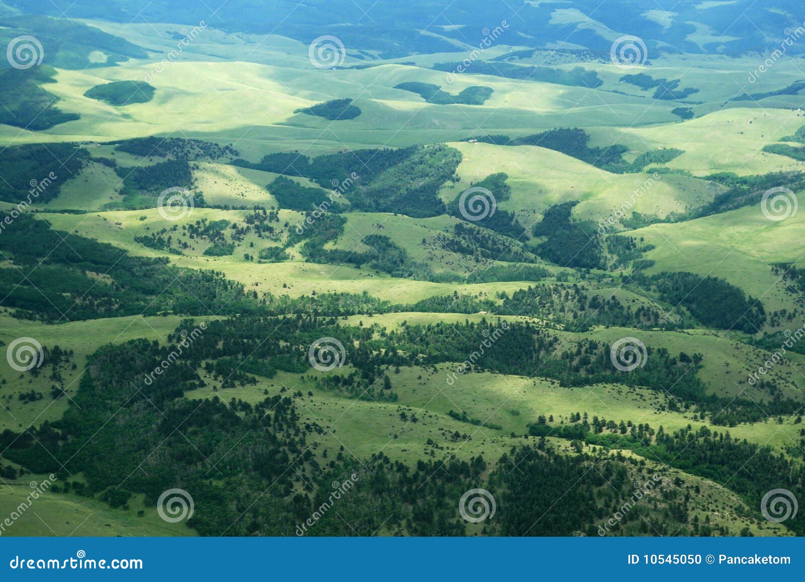 Aerial photo of hills stock photo. Image of aerial, green - 10545050