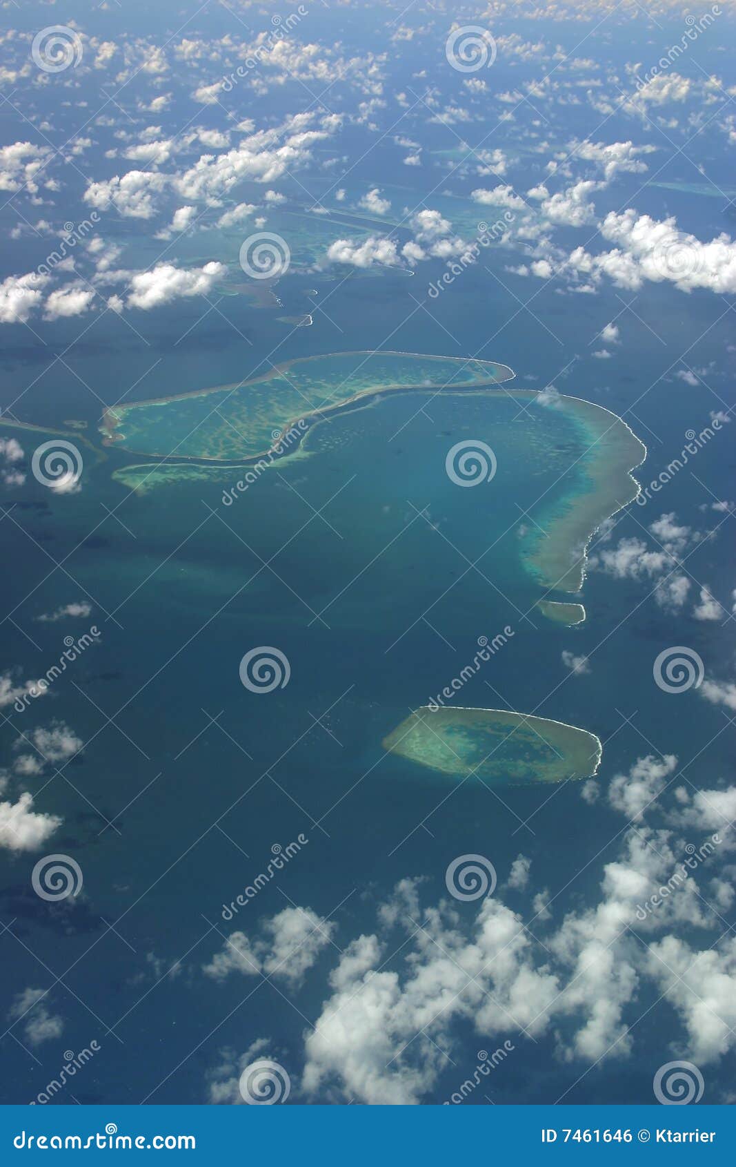 Aerial photo of Hook Reef stock photo. Image of reef, scuba - 7461646