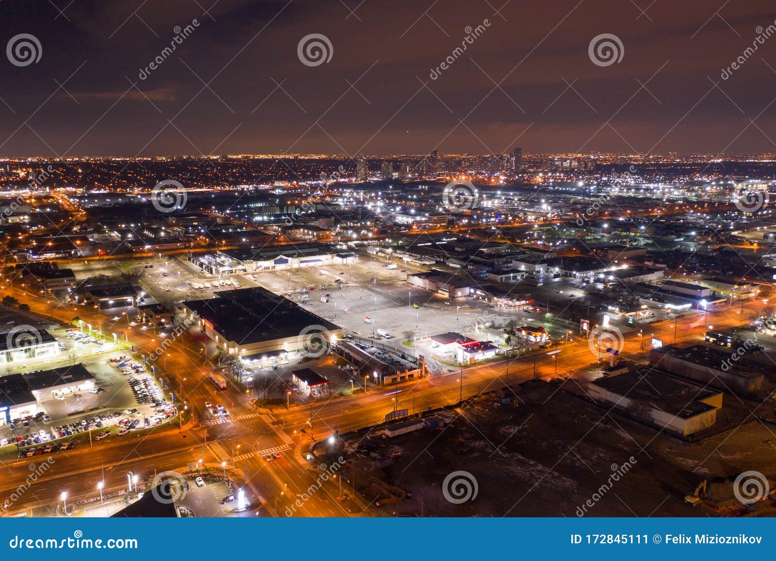Aerial Photo Industrial District Toronto on Canada Stock Image - Image ...