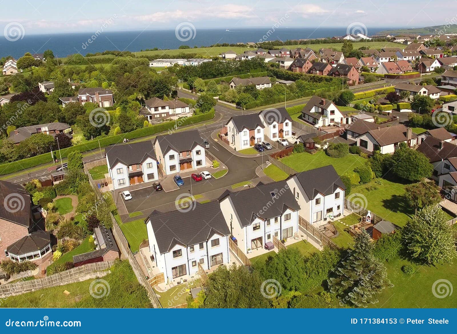 Aerial Photo of New Building Development Stock Image - Image of bricks ...