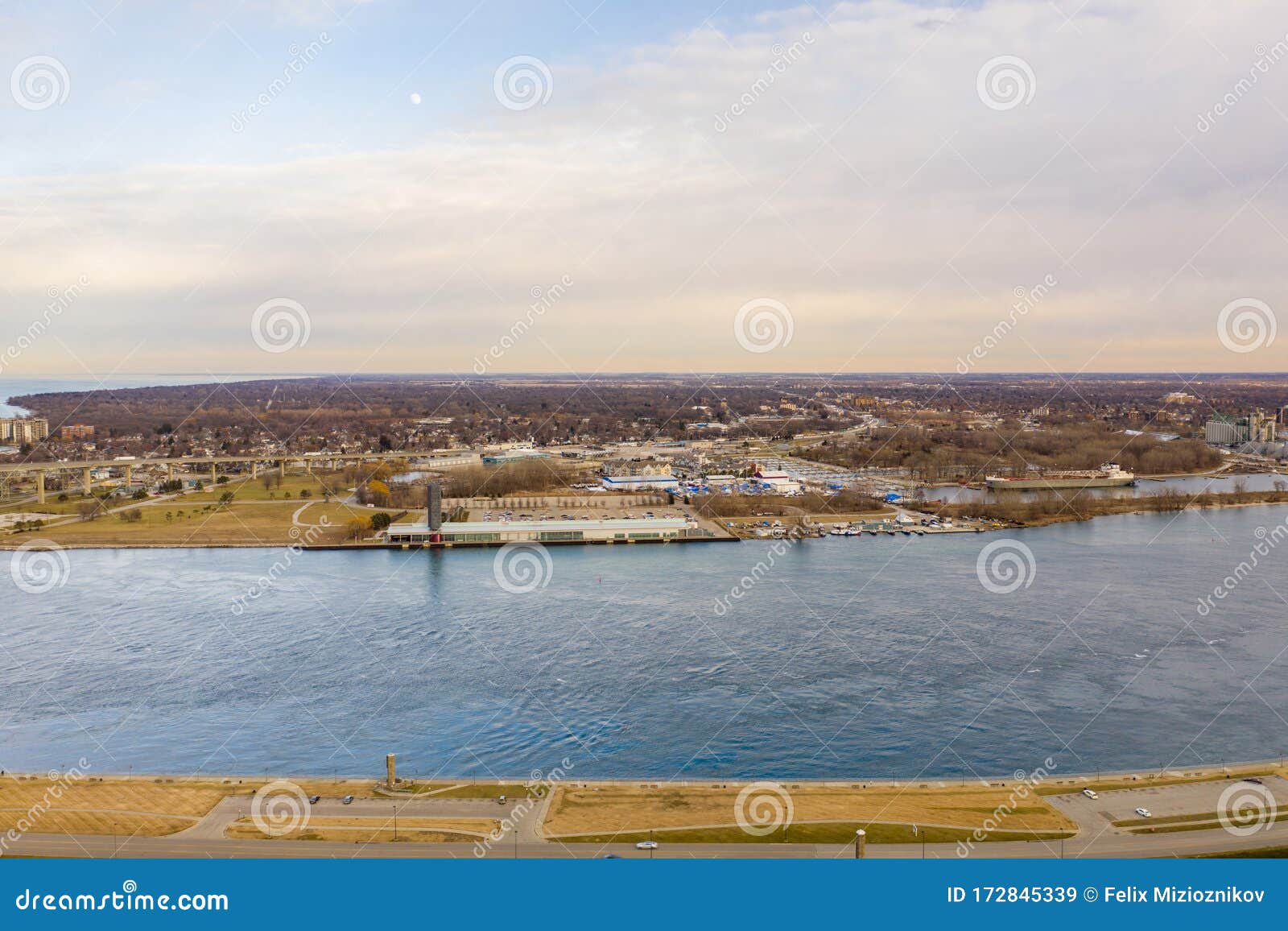Aerial Photo Point Edward Canada Stock Image - Image of canada, clair ...