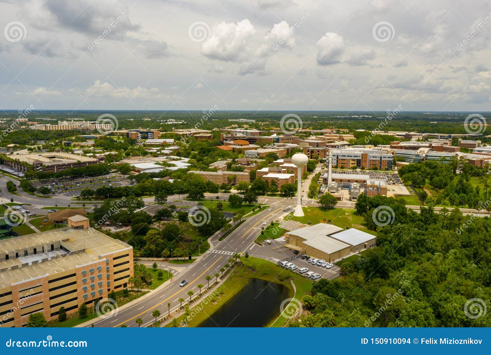Aerial Photo University of Central Florida Campus 2019 Stock Photo ...