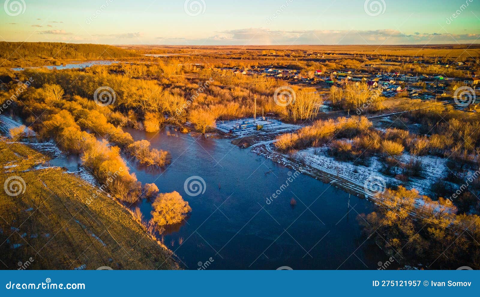 Aerial Photo of Wildlife in Spring Stock Image - Image of dramatic ...
