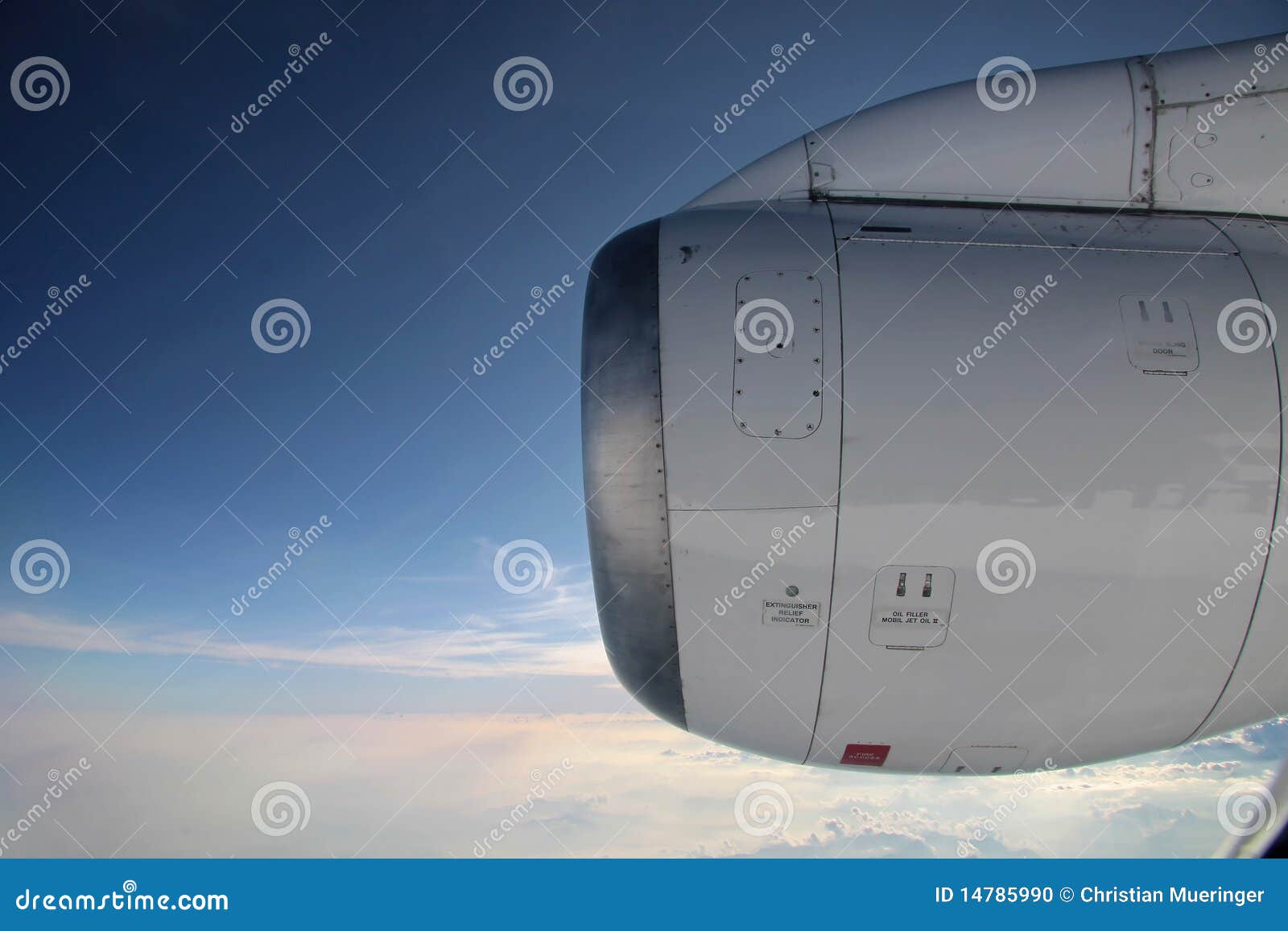 Aerial Photography with Aircraft Engine Stock Photo - Image of view ...