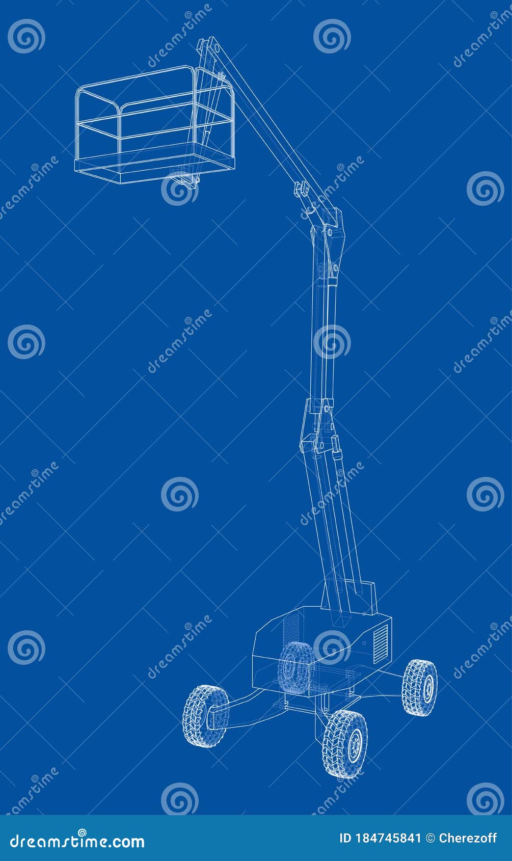 Aerial Platform Concept Outline. Vector Stock Vector - Illustration of ...