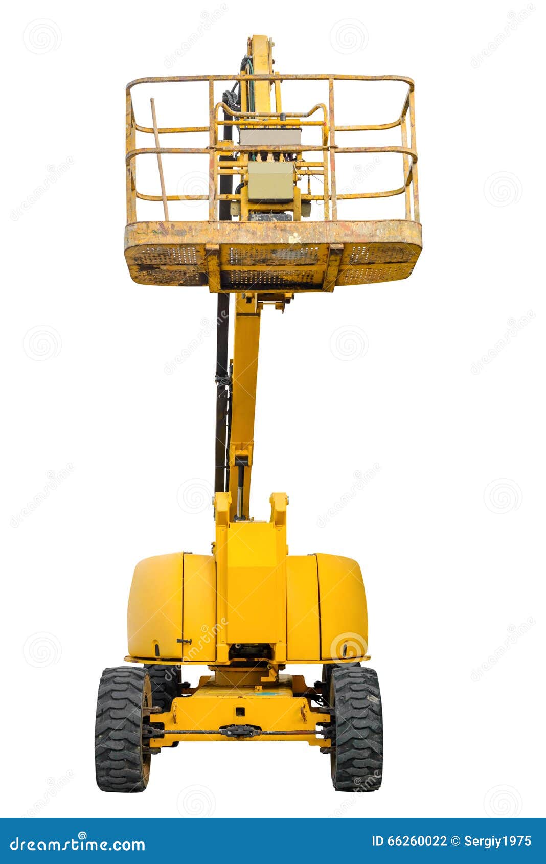 Aerial Platform on White Background Stock Photo - Image of aerial ...