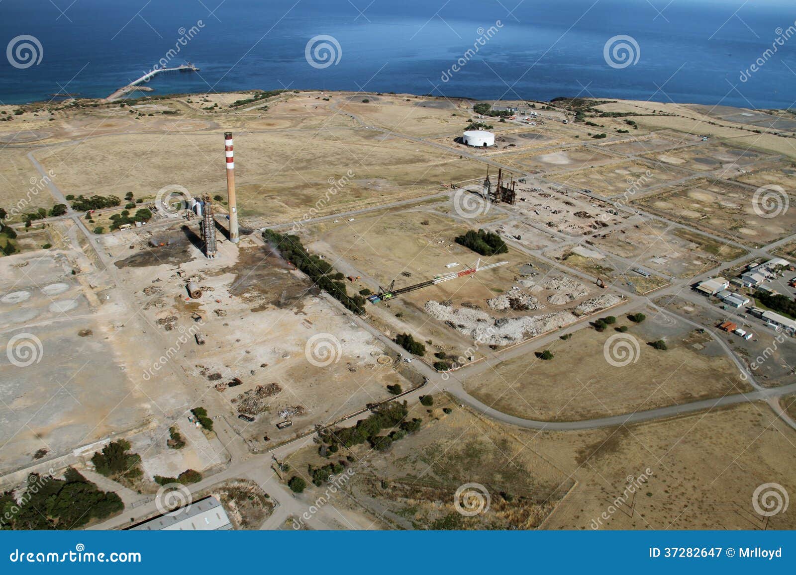 Aerial port stanvac stock image. Image of port, landscape - 37282647
