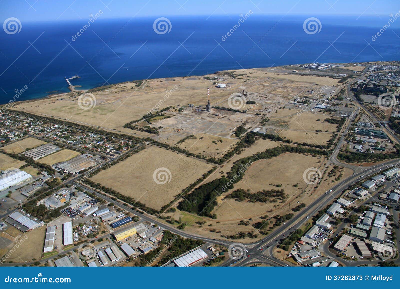 Aerial port stanvac stock image. Image of south, australia - 37282873