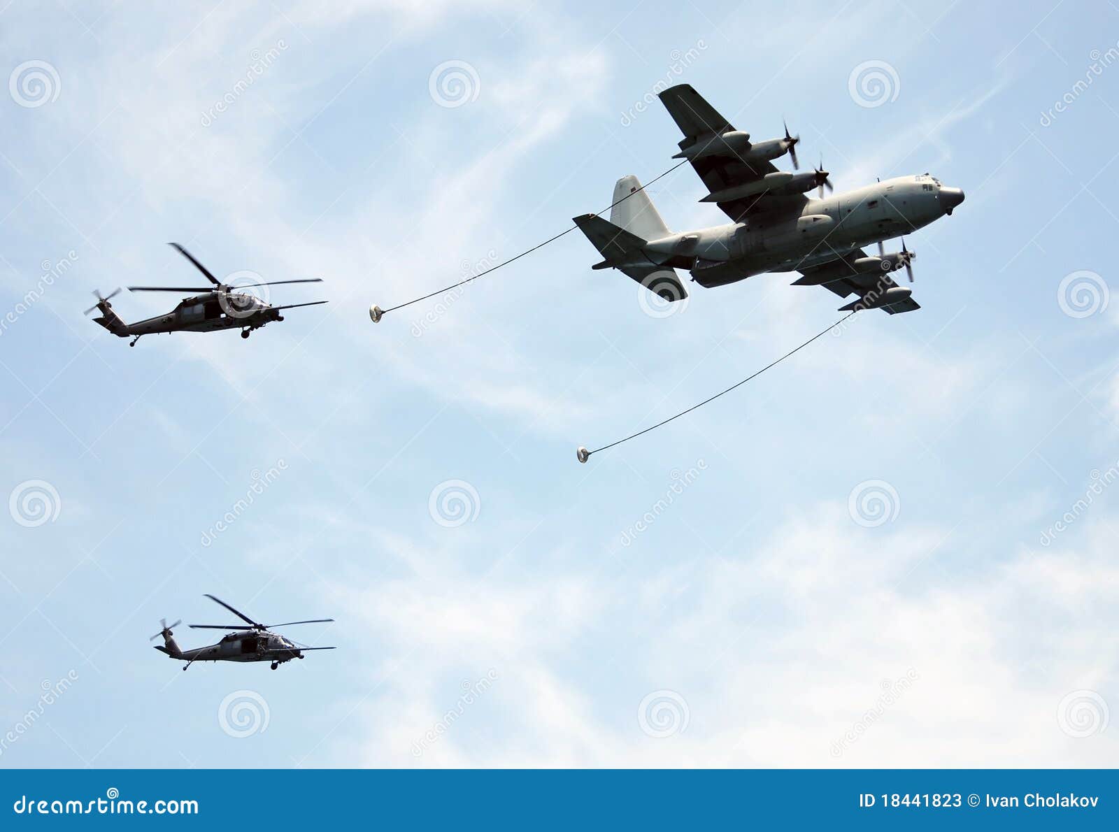 Aerial refueling operation stock image. Image of fuel - 18441823