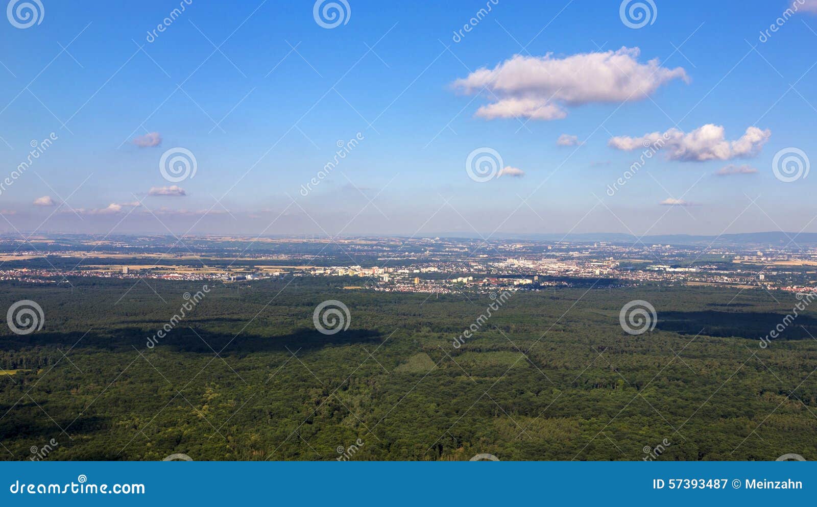 Aerial of Rhein-Main Area in Hesse Stock Image - Image of landscape ...