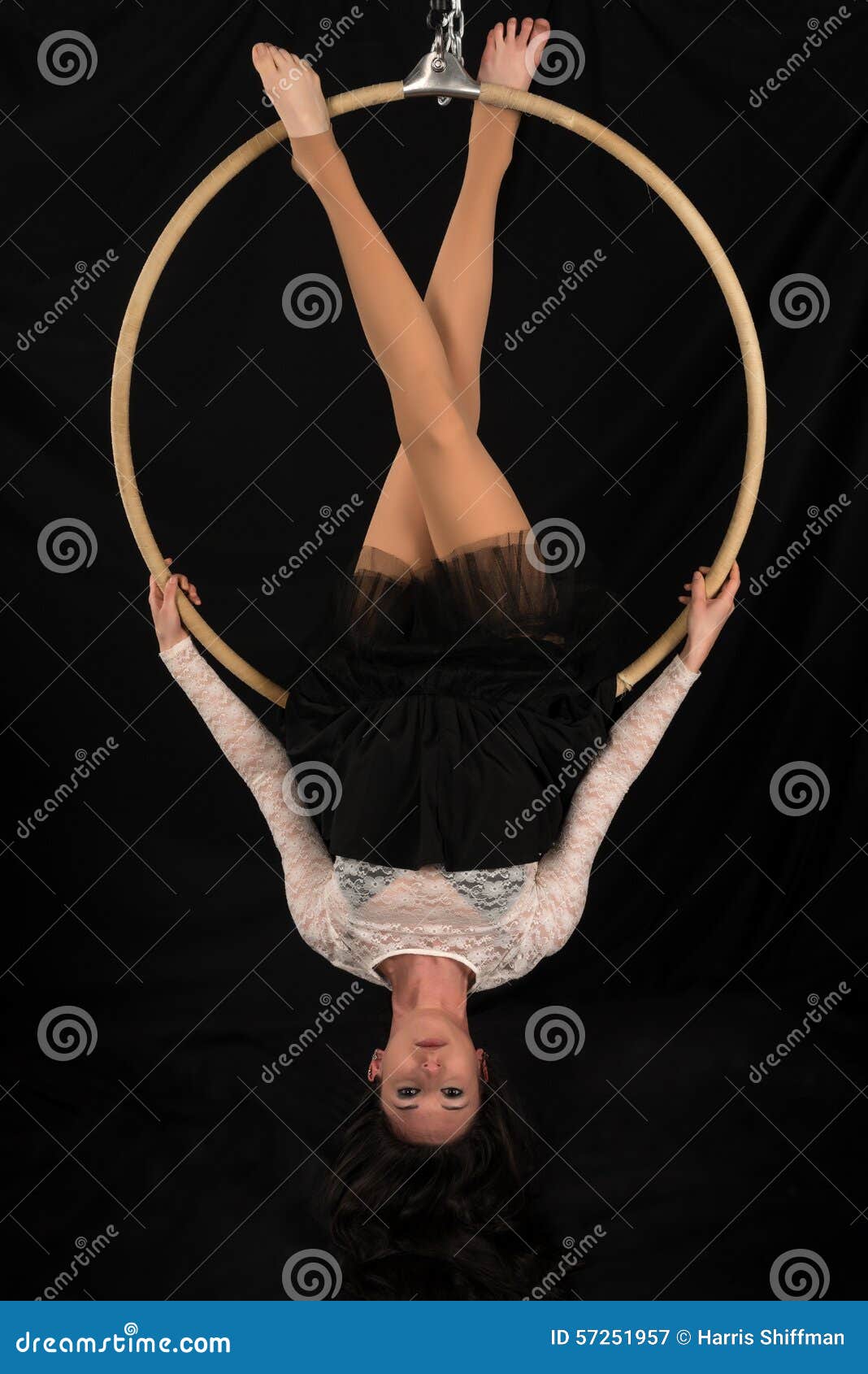 Aerial ring stock image. Image of young, acrobat, cerceau - 57251957