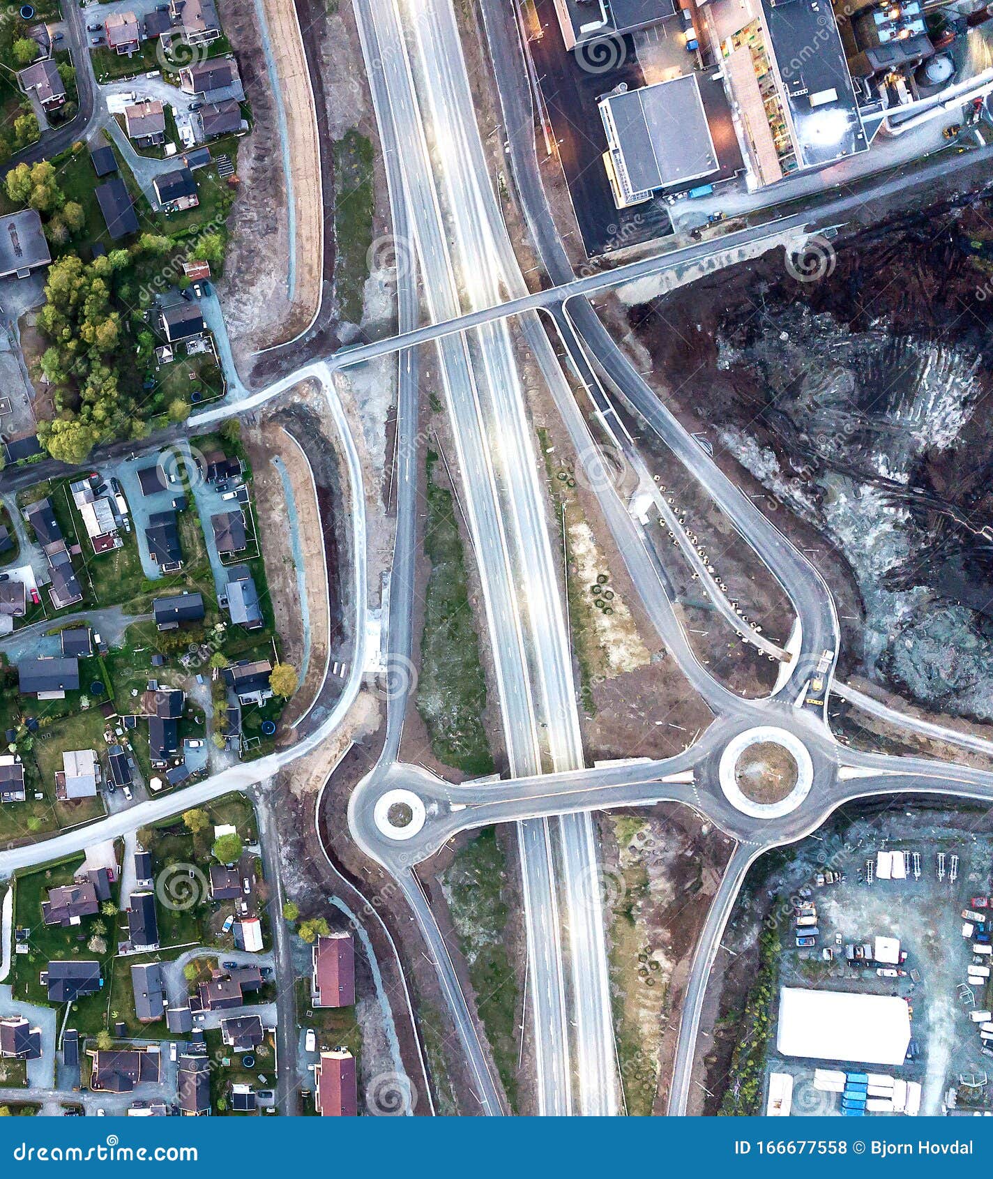 Road Junctions Under Construction Stock Photo - Image of infrastructure ...