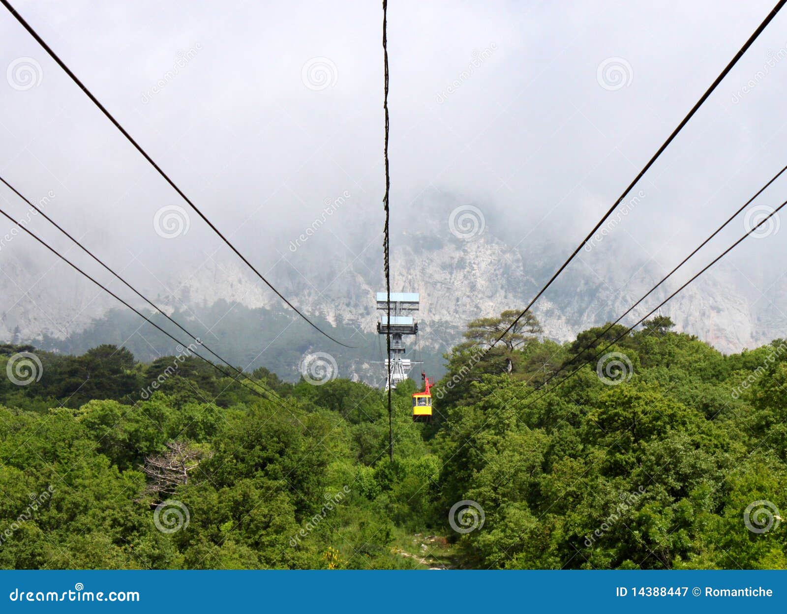 Aerial ropeway stock image. Image of cable, natural, ropes - 14388447