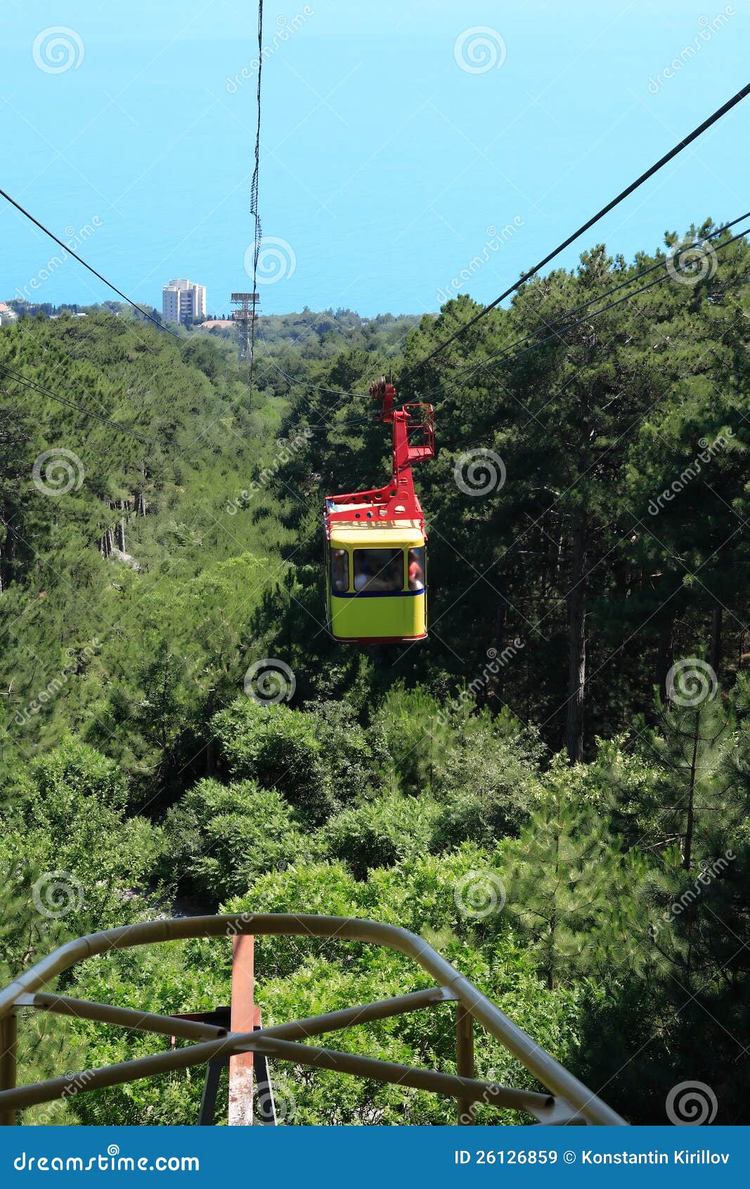 Aerial Ropeway stock image. Image of coach, travel, mountain - 26126859