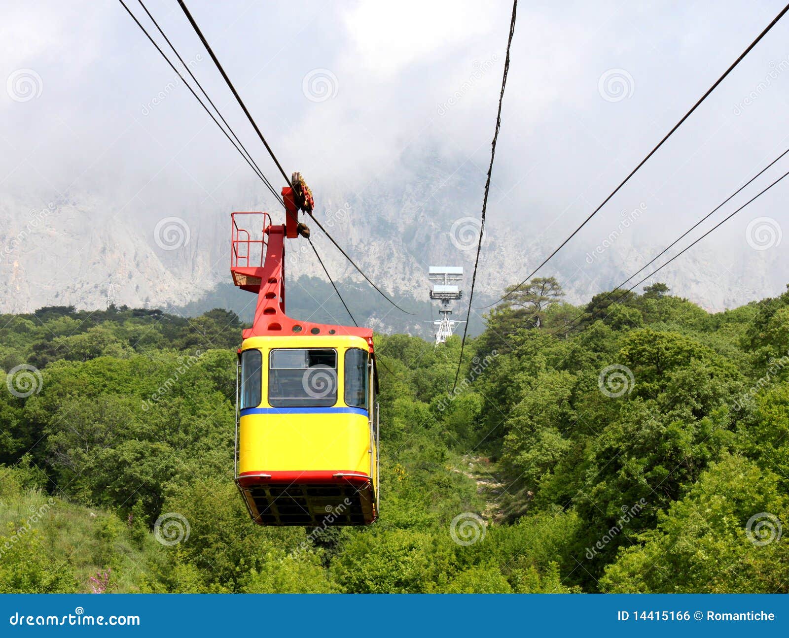 Aerial Ropeway In The Famous Avatar Mountains, Zhangjiajie Royalty-Free ...