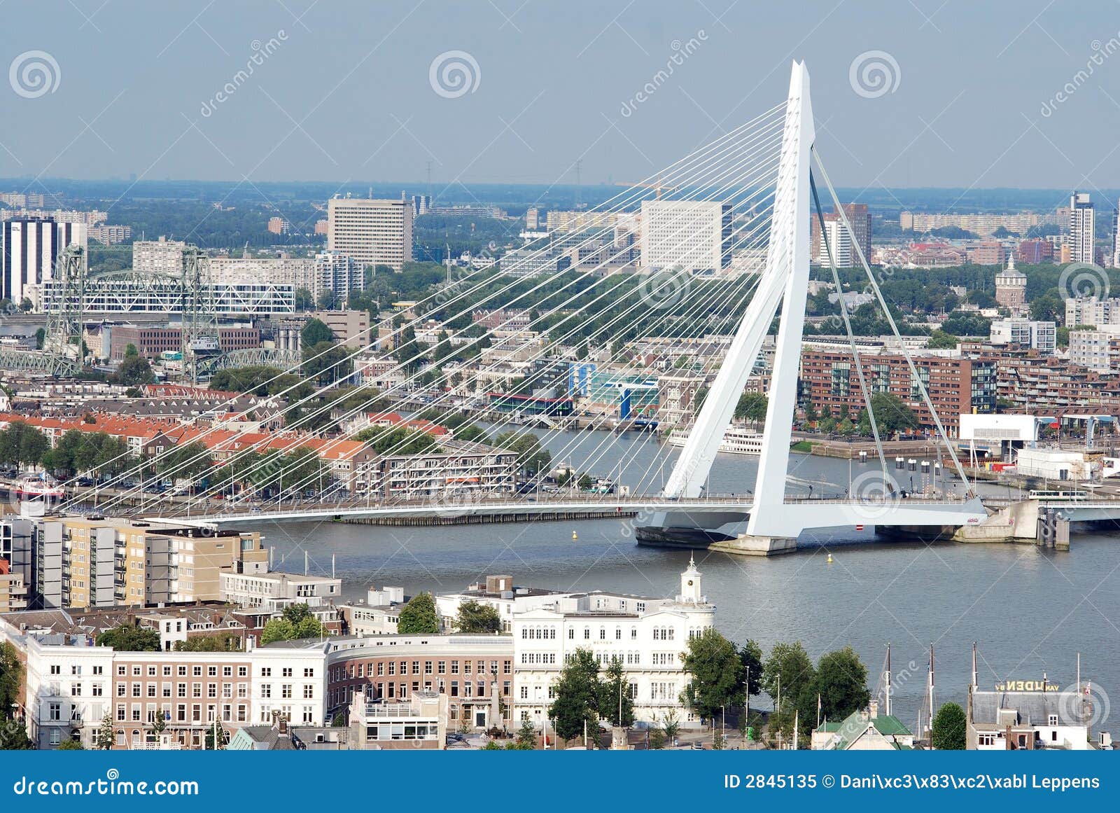 Aerial Rotterdam editorial image. Image of indusry, river - 2845135