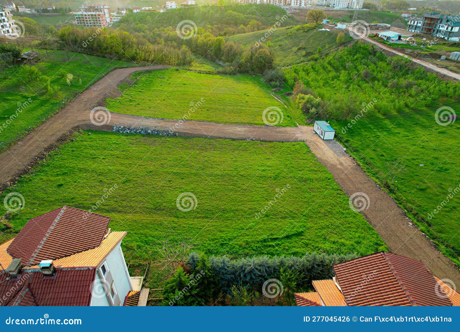 Aerial rural area stock photo. Image of land, environment - 277045426