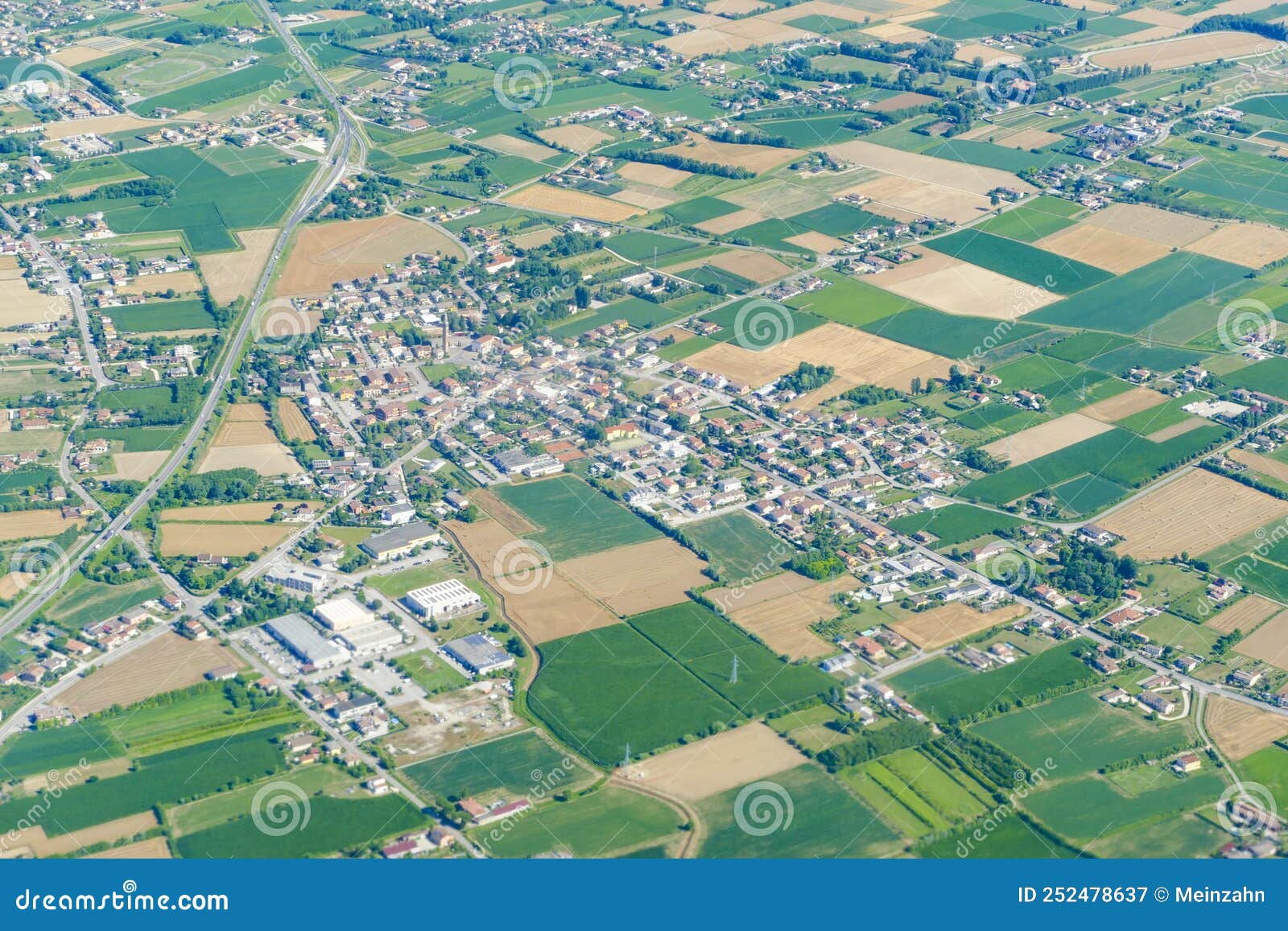 Aerial of Rural Landscape in Hesse Stock Image - Image of field, hesse ...