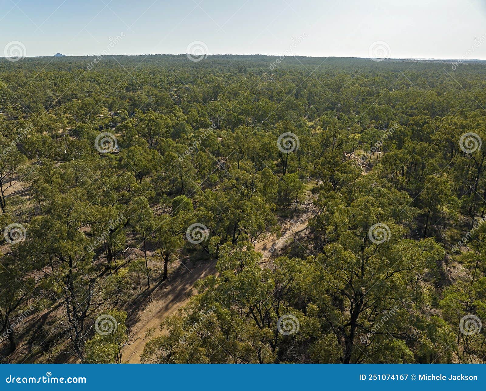 Aerial of Sapphire Mining Leases on the Gemfields Queensland Australia ...