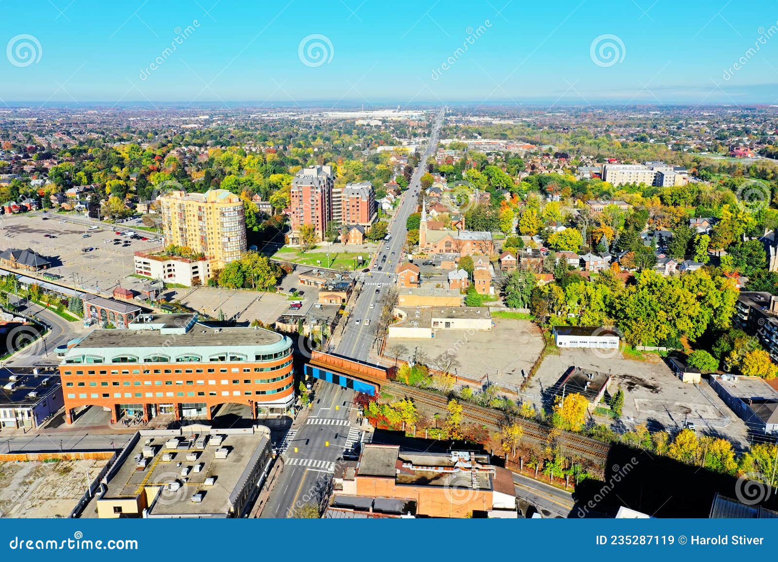 Aerial Scene of Brampton, Ontario, Canada Stock Image - Image of ...