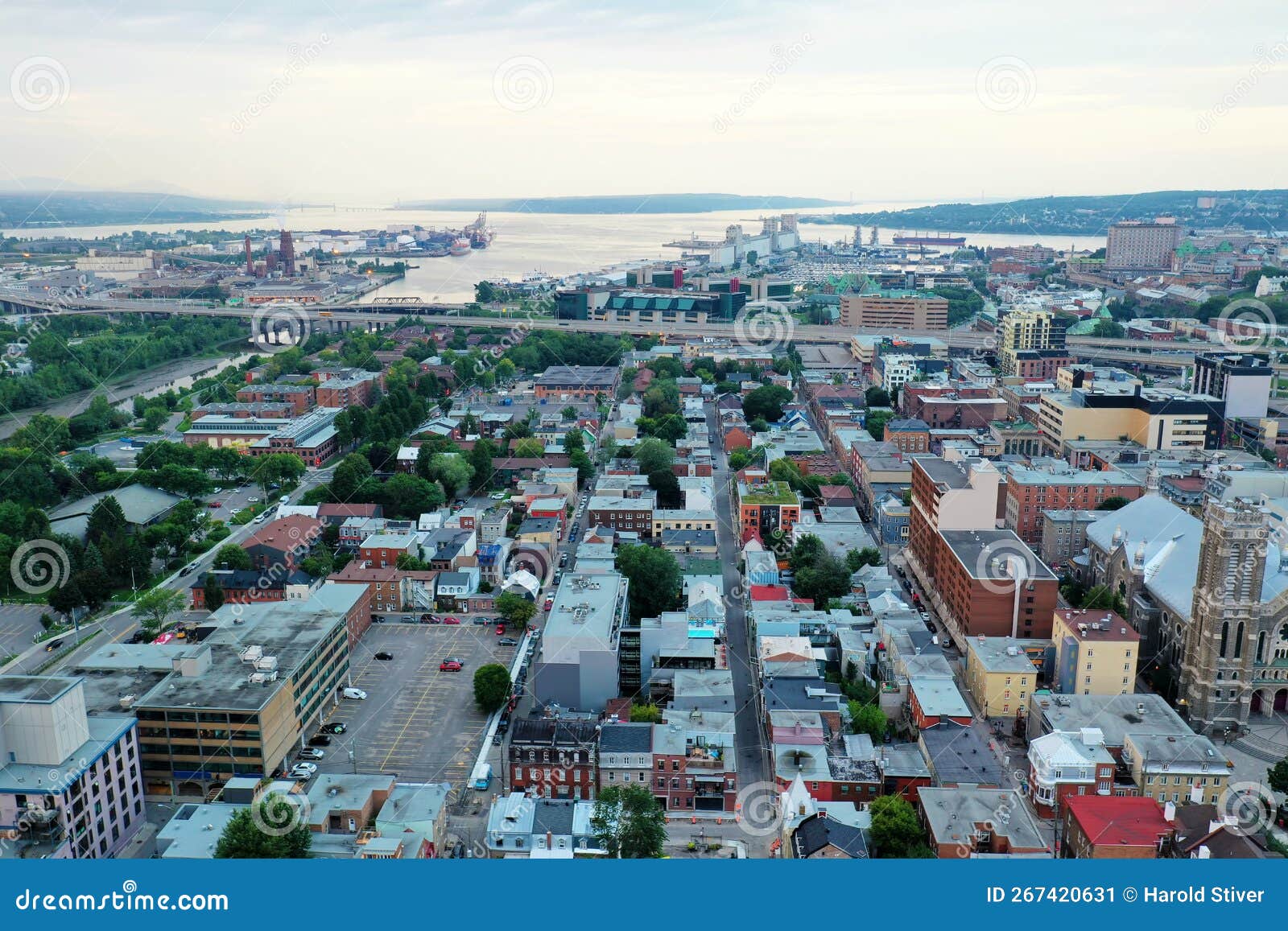 Aerial Scene of Quebec City Downtown, Canada Stock Image - Image of ...