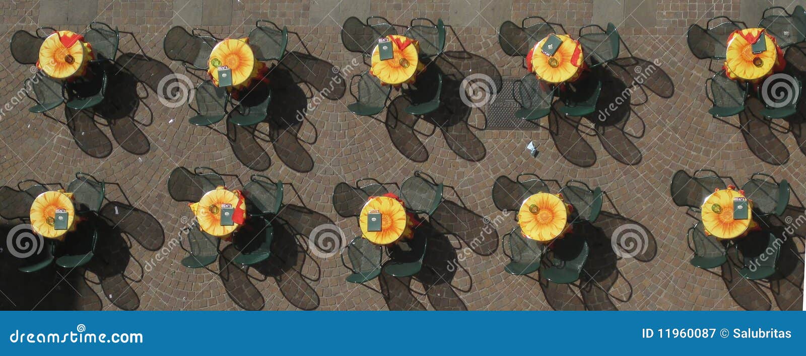 Aerial shot of cafe stock image. Image of cafe, mediterranean - 11960087