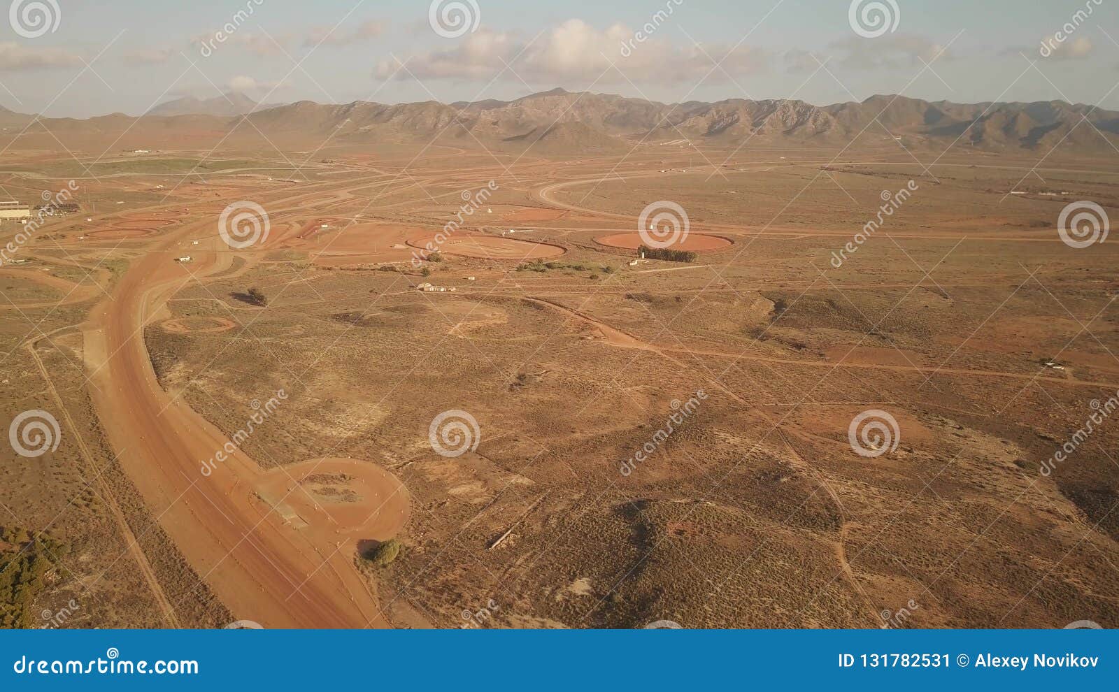 Idustrial Car Testing Track, Aerial View Stock Image - Image of speed ...