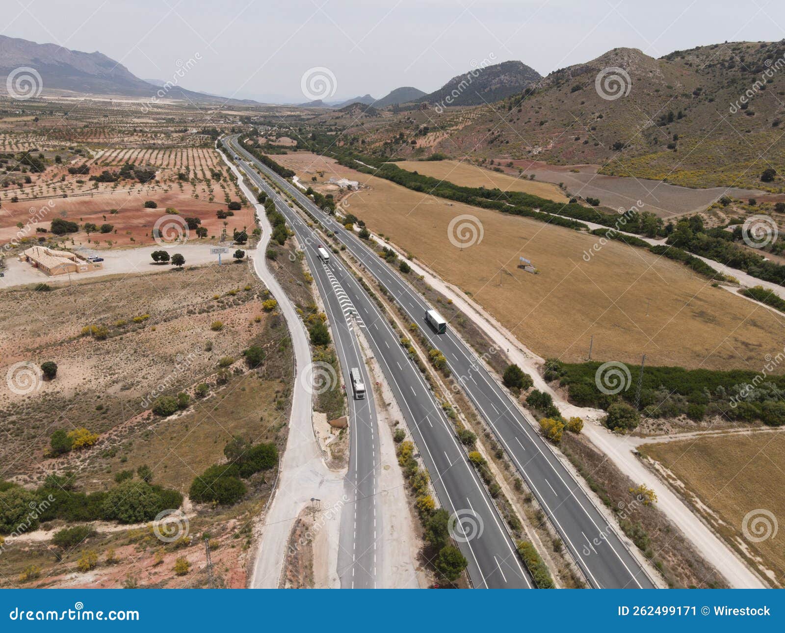 Aerial Shot of Countryside Roads Stock Image - Image of wild, field ...