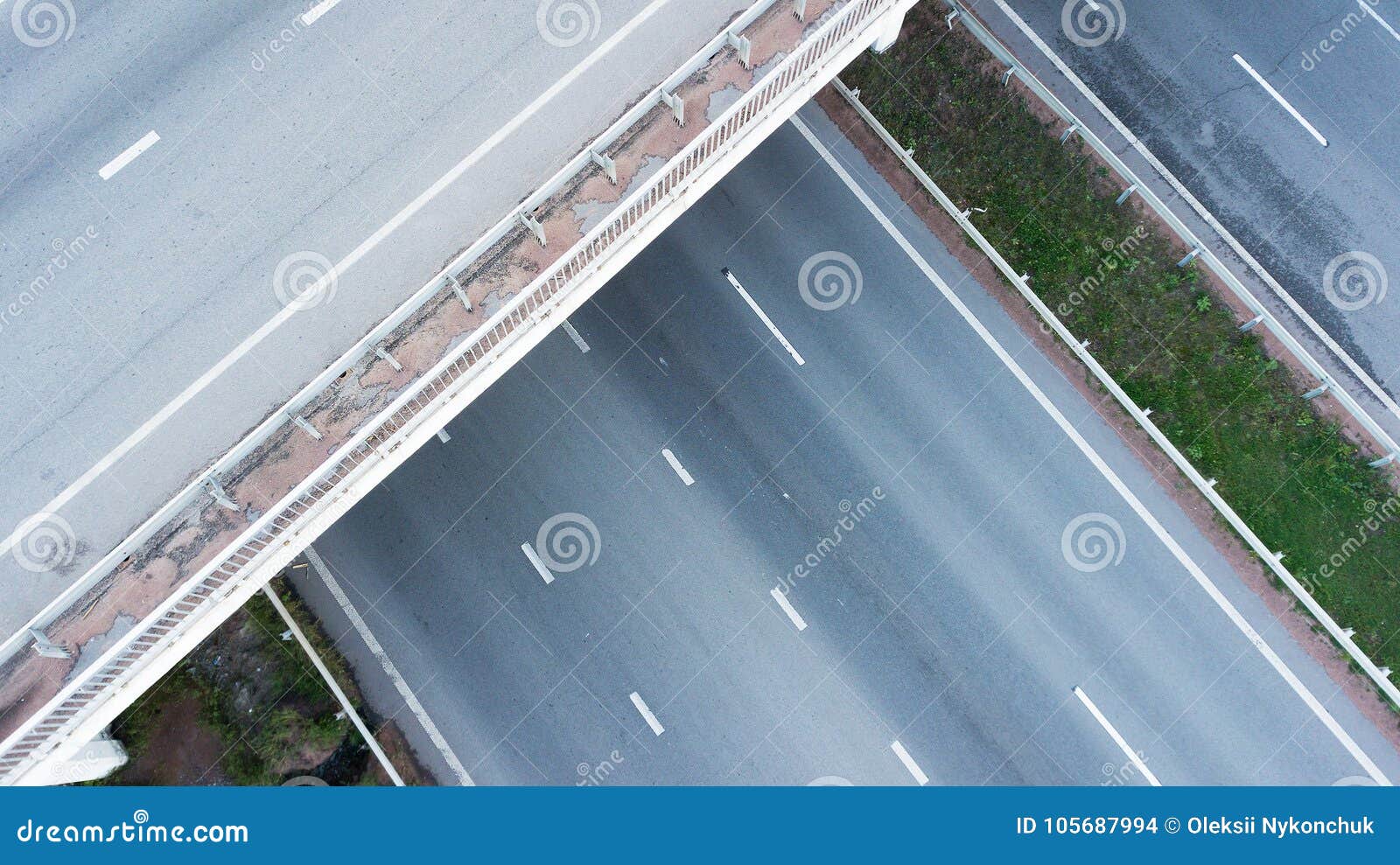 Aerial Shot of Highway Junction Stock Photo - Image of flying ...