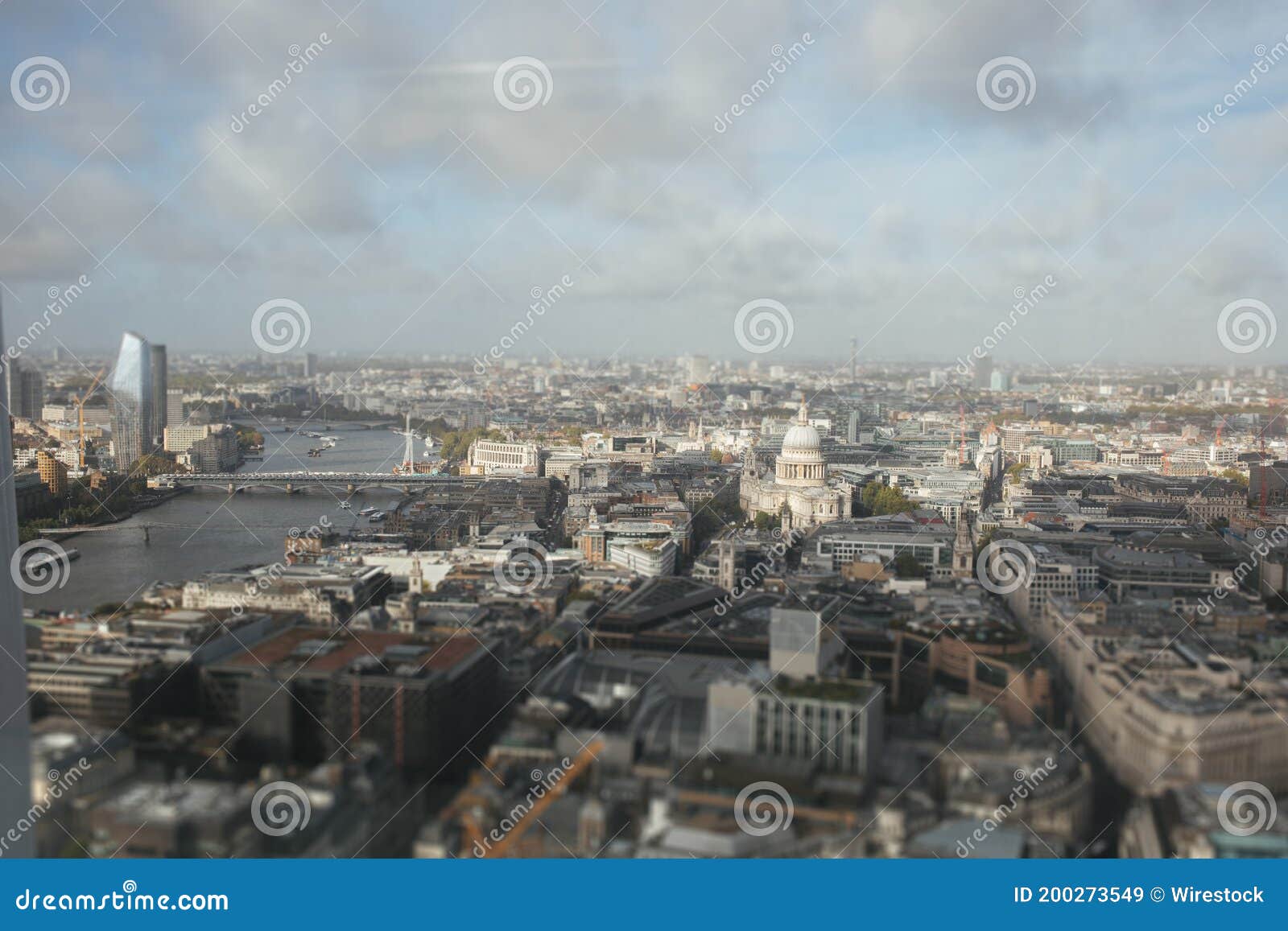 Aerial shot of London, UK stock image. Image of britain - 200273549