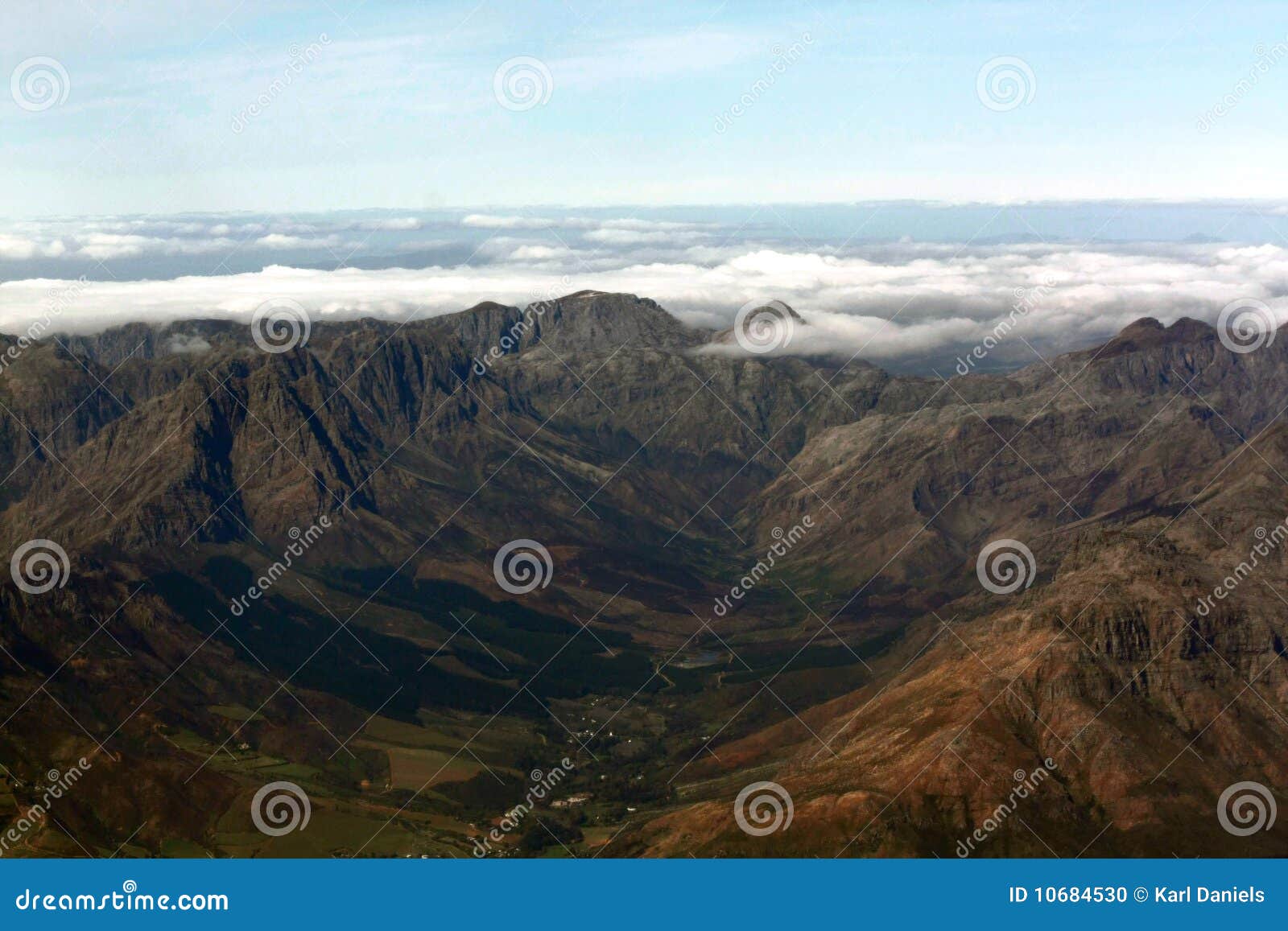 Aerial Shot of Mountain Range Stock Photo - Image of mountains, aerial ...
