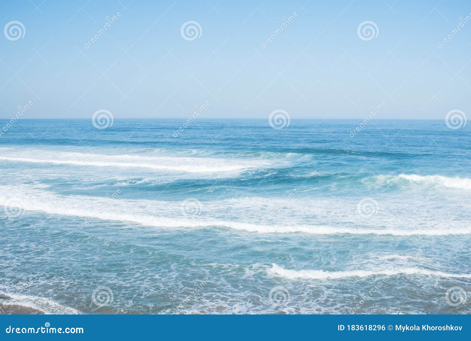 Aerial shot of the ocean. stock photo. Image of indonesia - 183618296