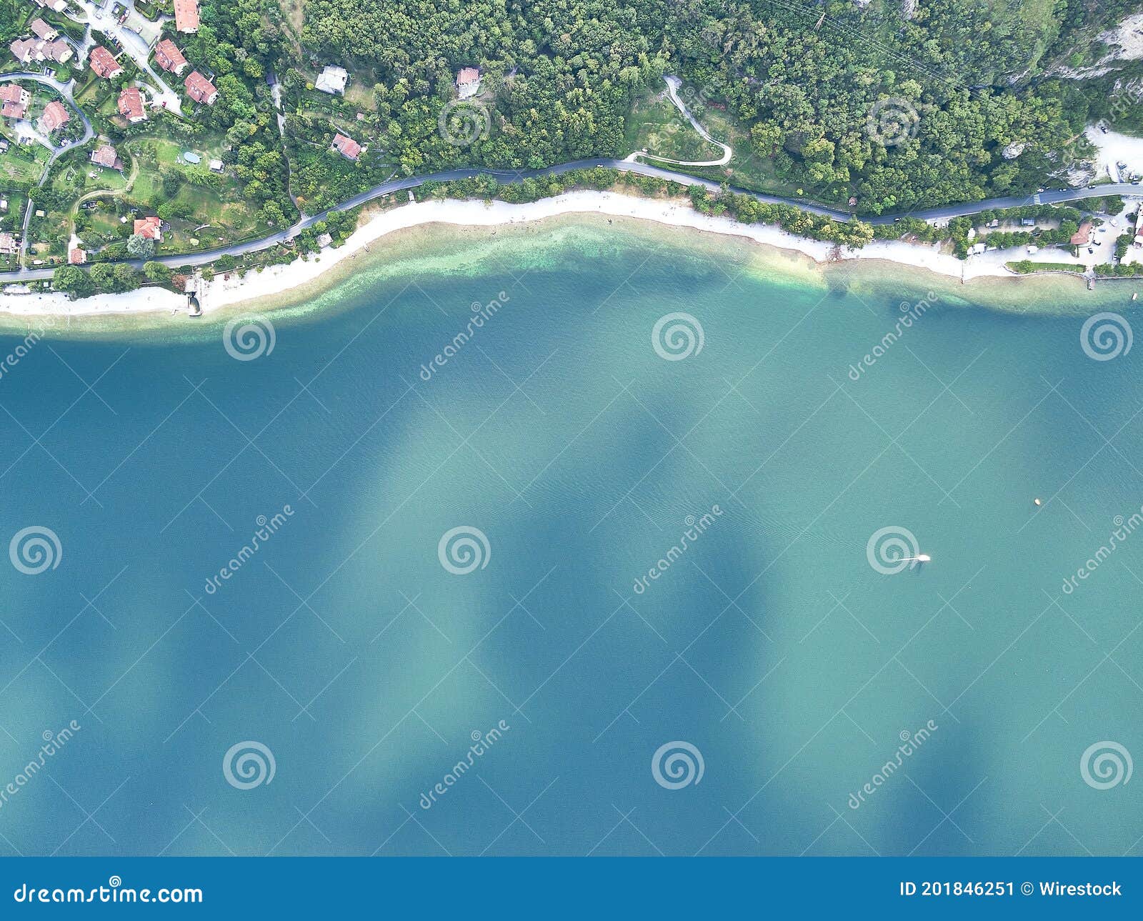Aerial Shot of Onno Beach, Italy Stock Image - Image of sand, nature ...
