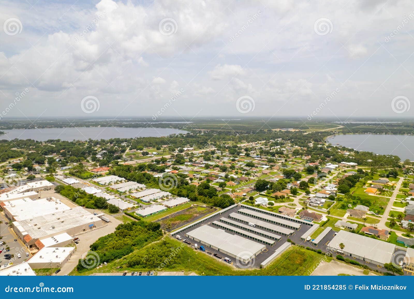Aerial shot Sebring FL USA stock image. Image of florida - 221854285