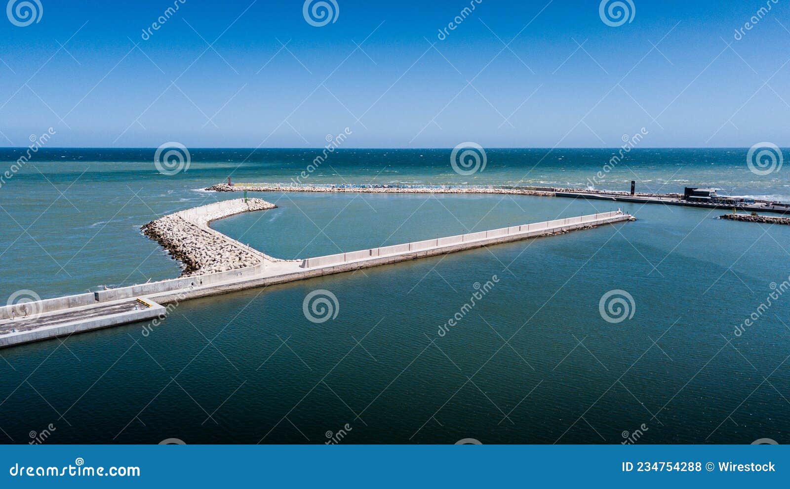 Aerial Shot of Shoreline on a Sunny Day Stock Photo - Image of canyon ...