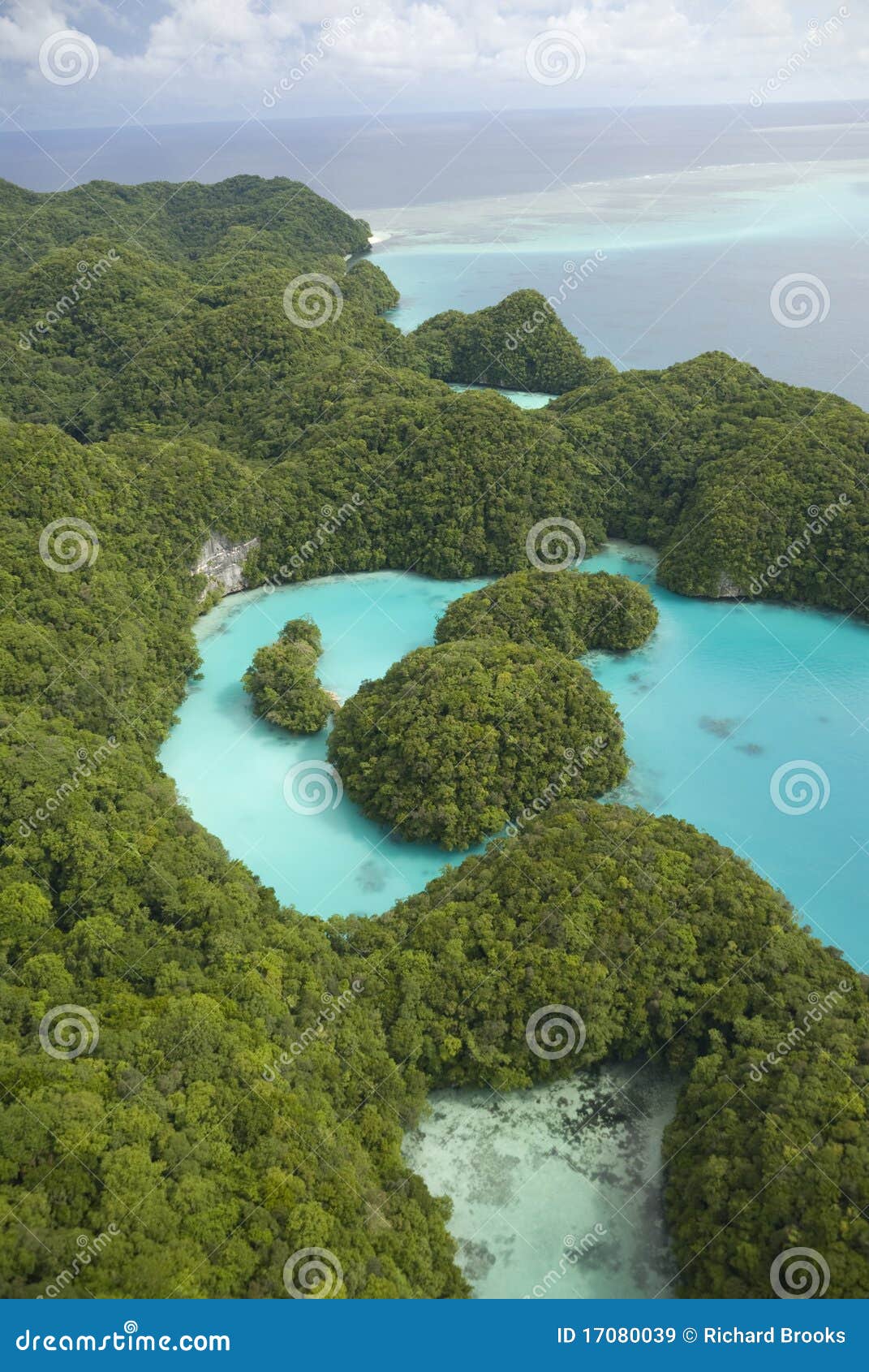 Aerial Shot of Tropical Islands and Lagoon Stock Image - Image of ...