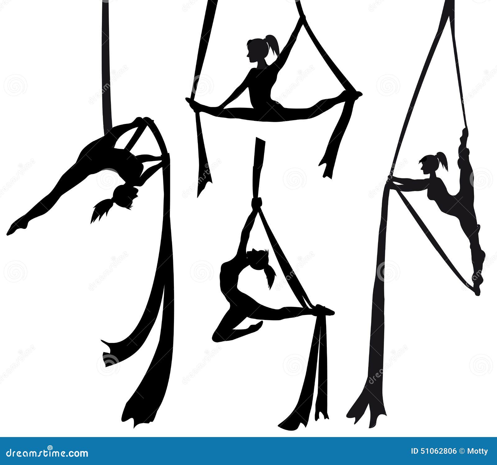Acrobatics Silhouette Vector Illustration | CartoonDealer.com #73566470