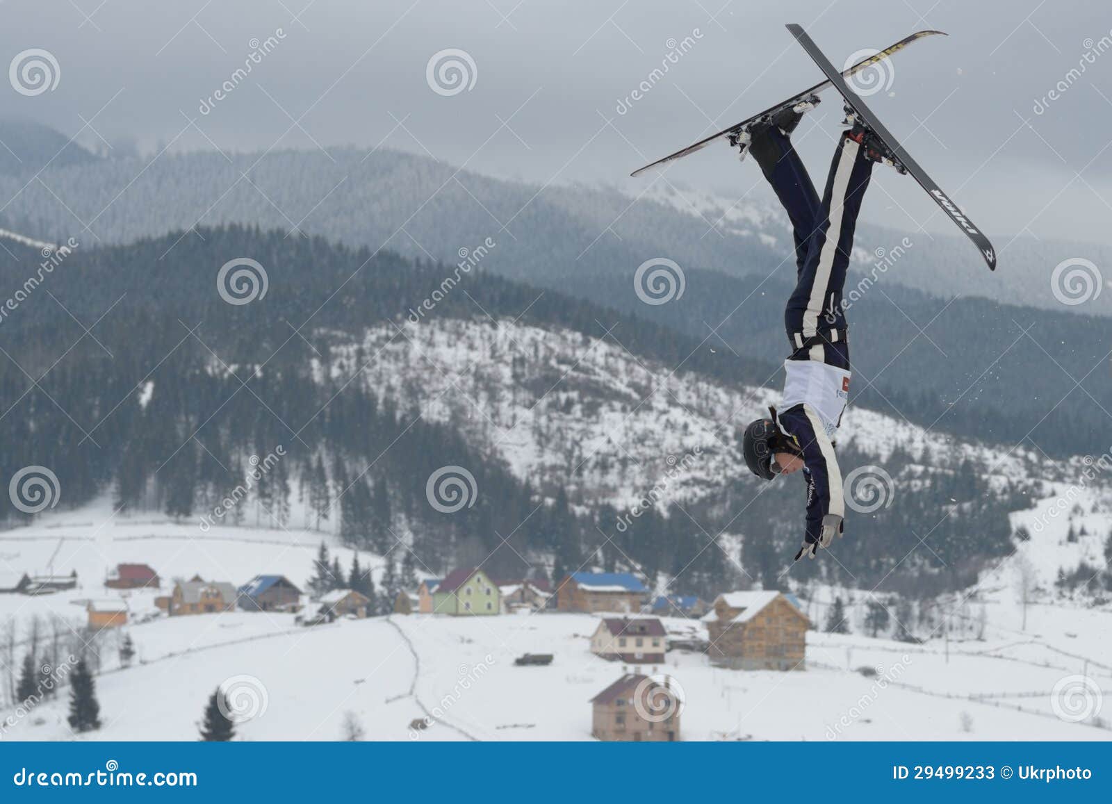 Aerial skiing editorial stock photo. Image of actions - 29499233