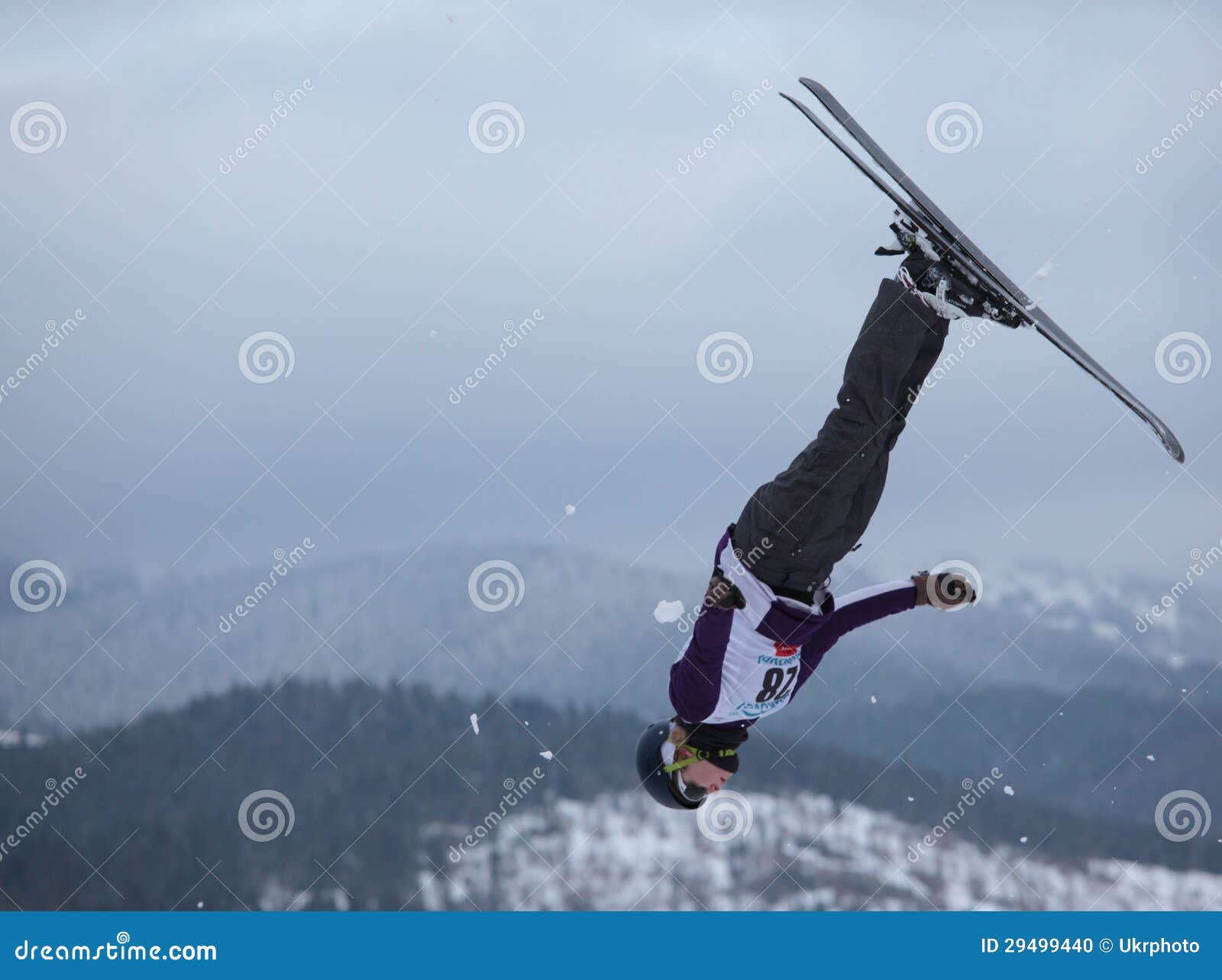 Aerial skiing editorial image. Image of aerialist, athlete - 29499440