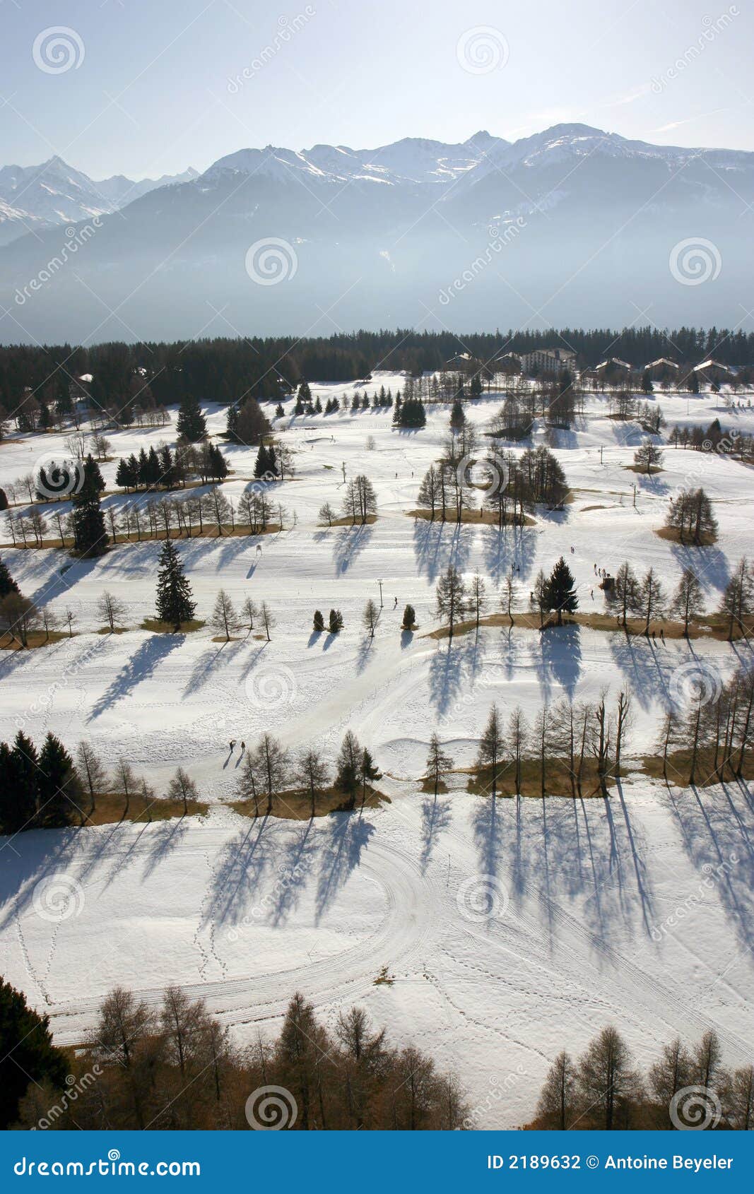 Aerial snow scene stock photo. Image of forest, scenic - 2189632